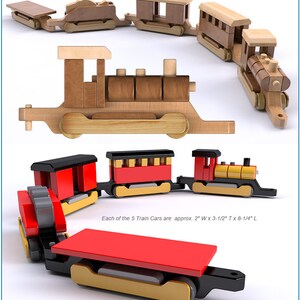 San Francisco 1920 Wood Toy Train PDF Download - Etsy