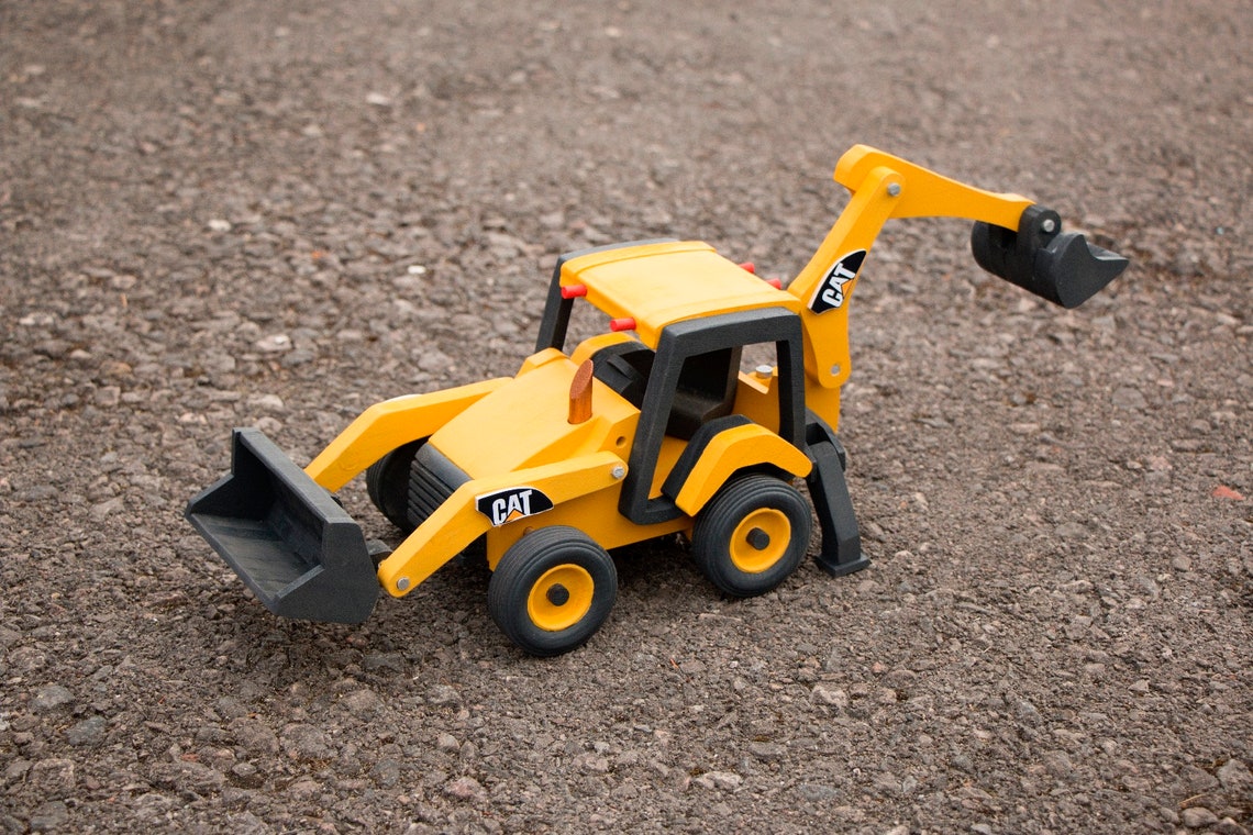 CAT Backhoe Loader Wood Toy Plans & Patterns PDF Download - Etsy