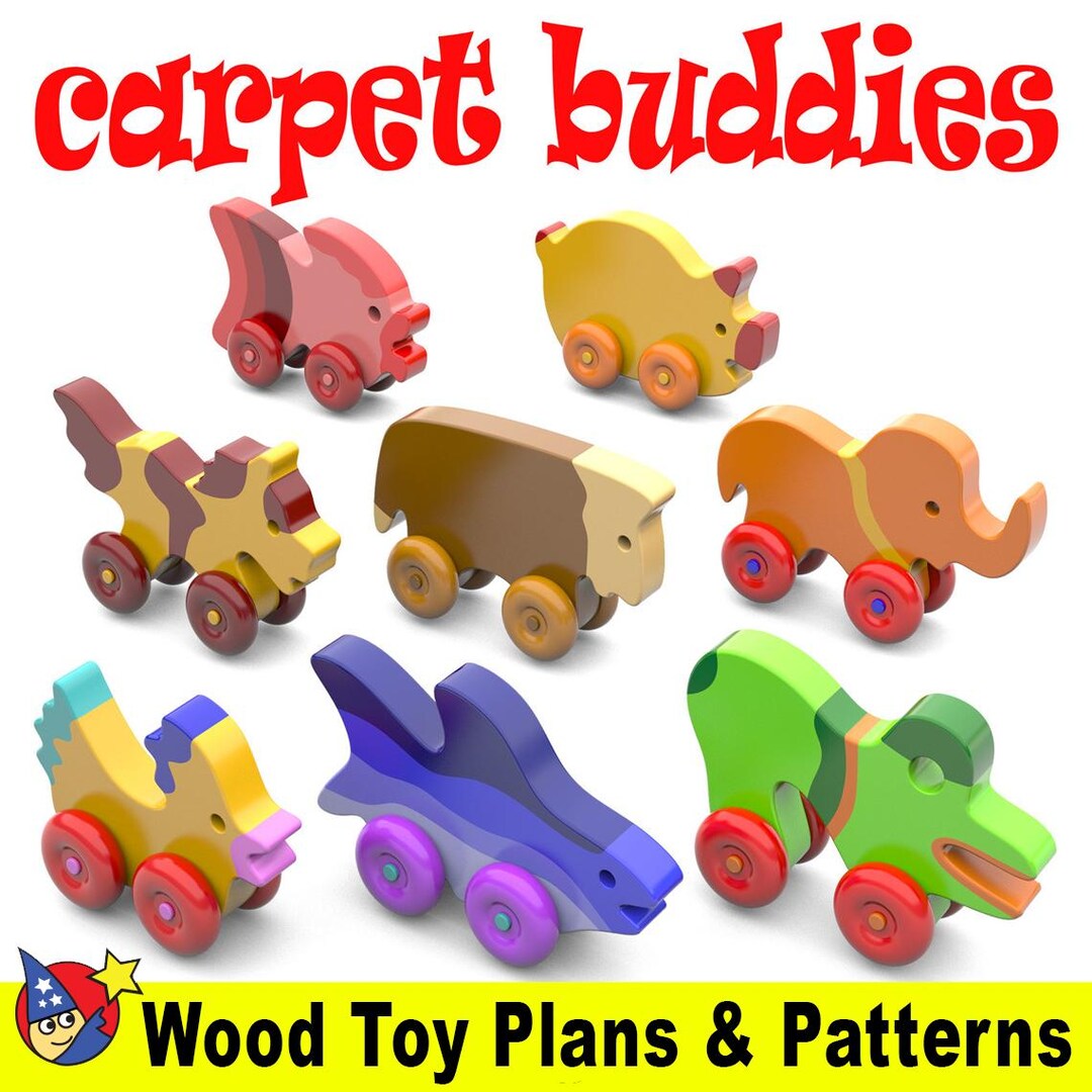 Carpet Buddies Scroll Saw Pattern Set (PDF Download) - Etsy