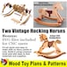 Rocking Motorcycle Wood Toy Plans & Patterns PDF Download SVG File for ...