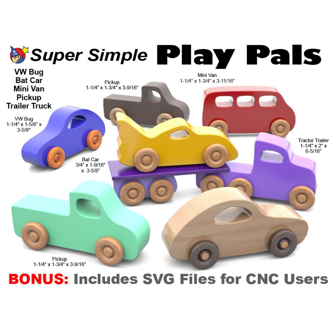 Super Simple Play Pals Wood Toy Plan & Patterns PDF Download SVG File ...