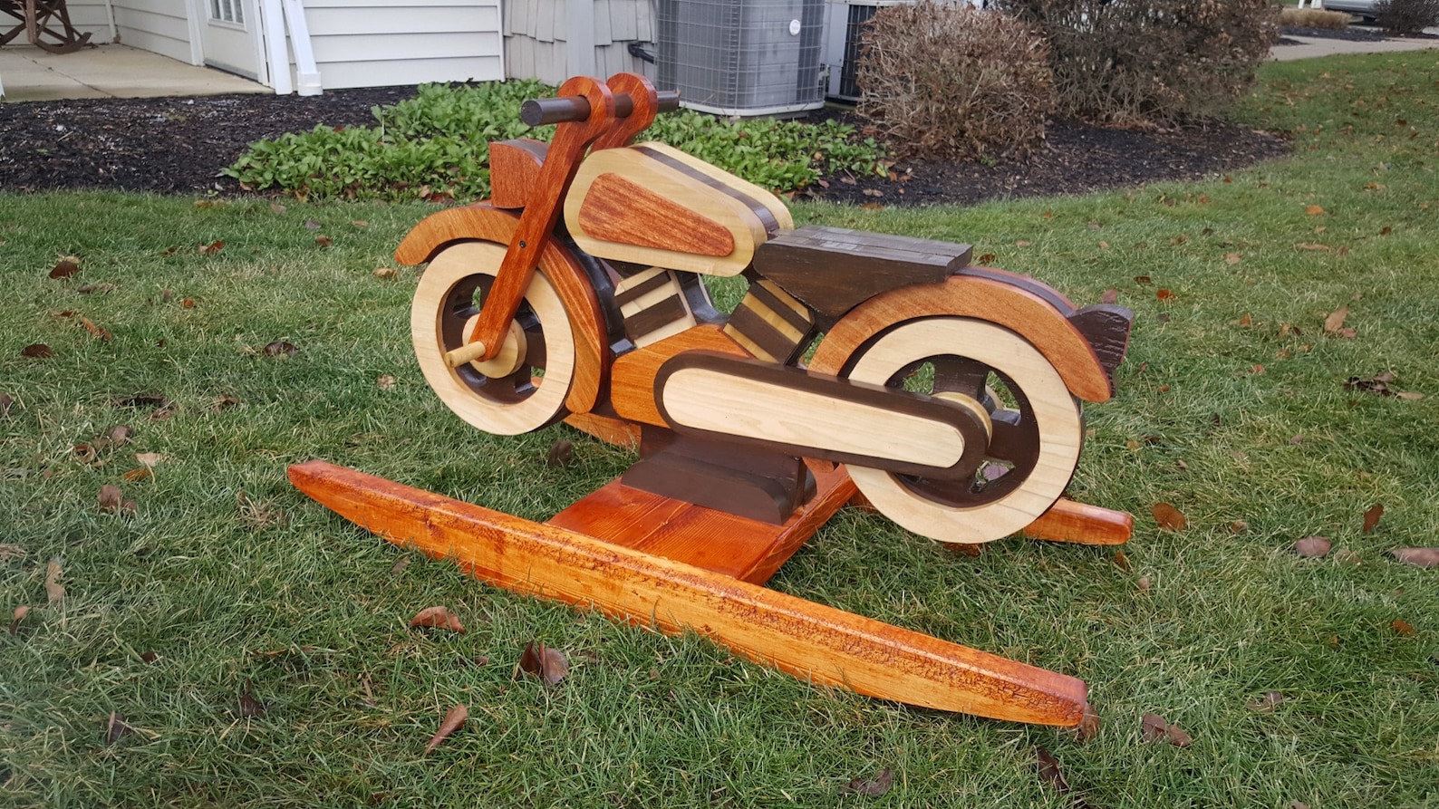 The Big Easy Rocking Motorcycle Wood Toy Plans & Patterns PDF Download ...