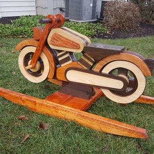 The Big Easy Rocking Motorcycle Wood Toy Plans & Patterns (PDF Download ...