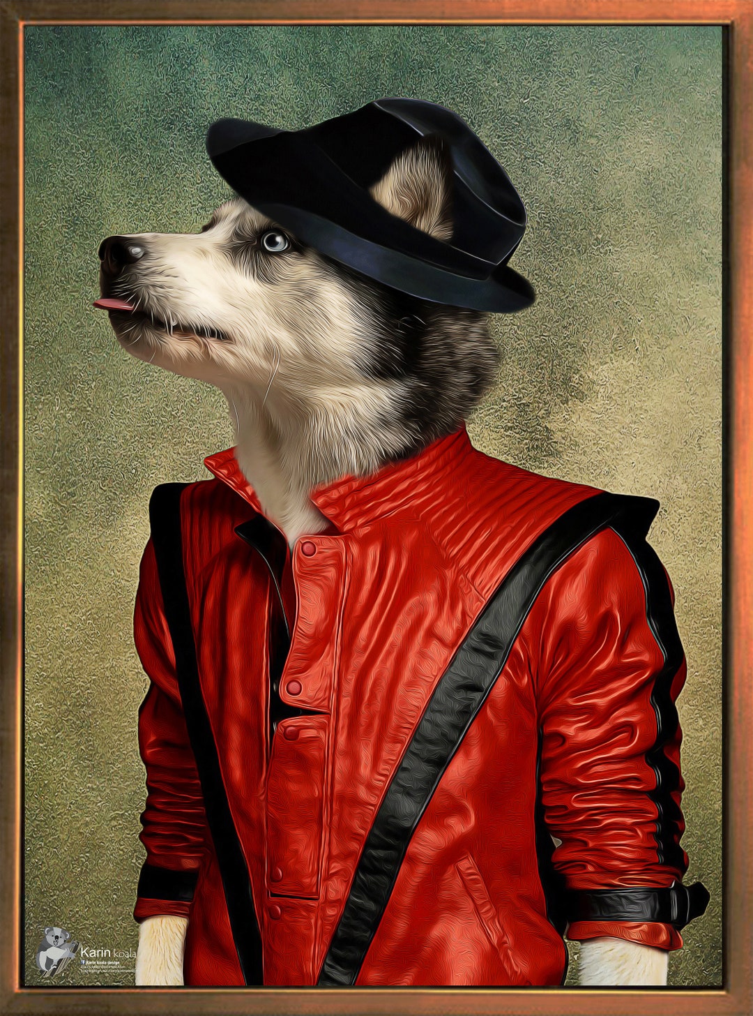 Michael Jackson Pet Painting | Pet Portrait | Celeb Dog Drawing, Custom ...