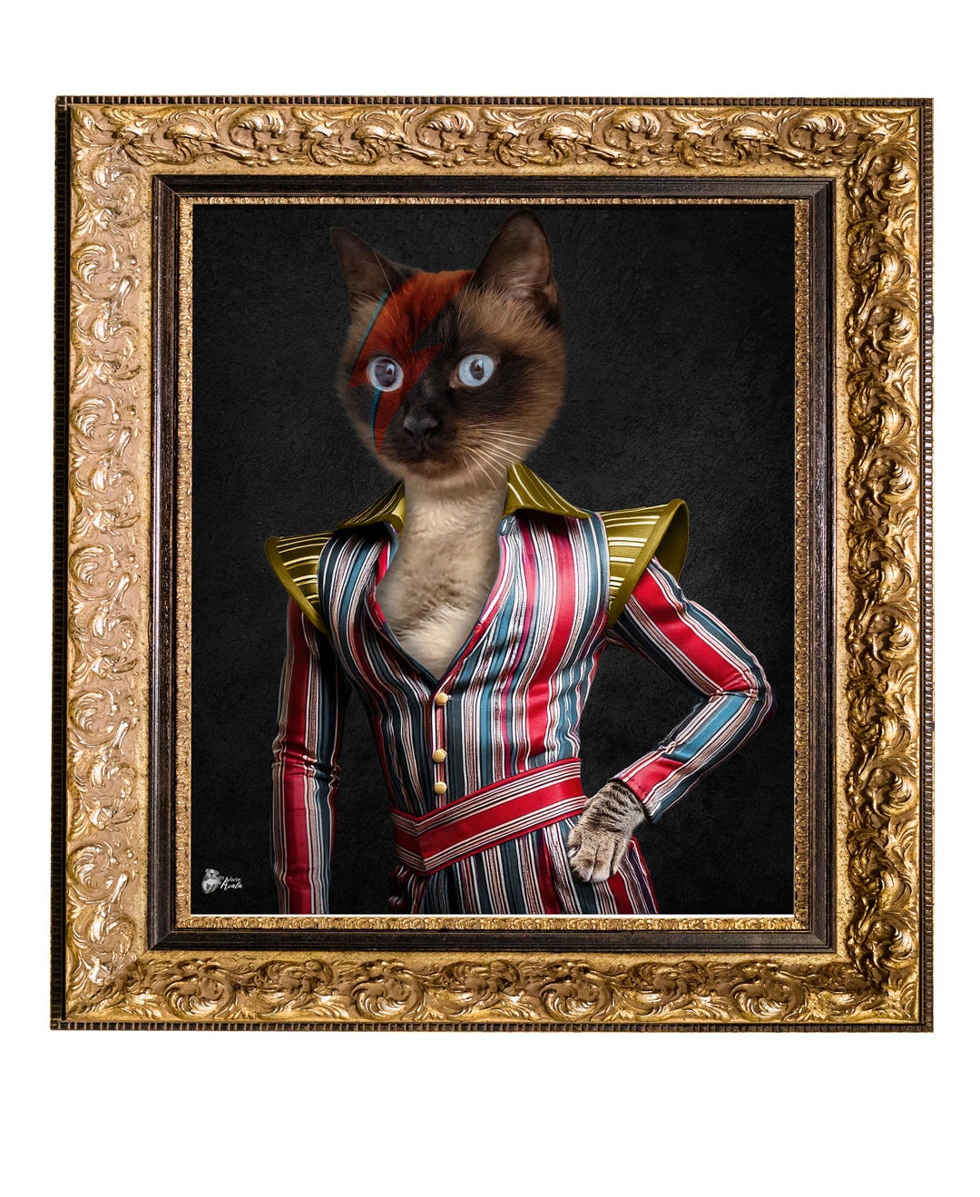 David Bowie Custom Pet Painting | Pet Portrait | Celeb Dog Drawing ...