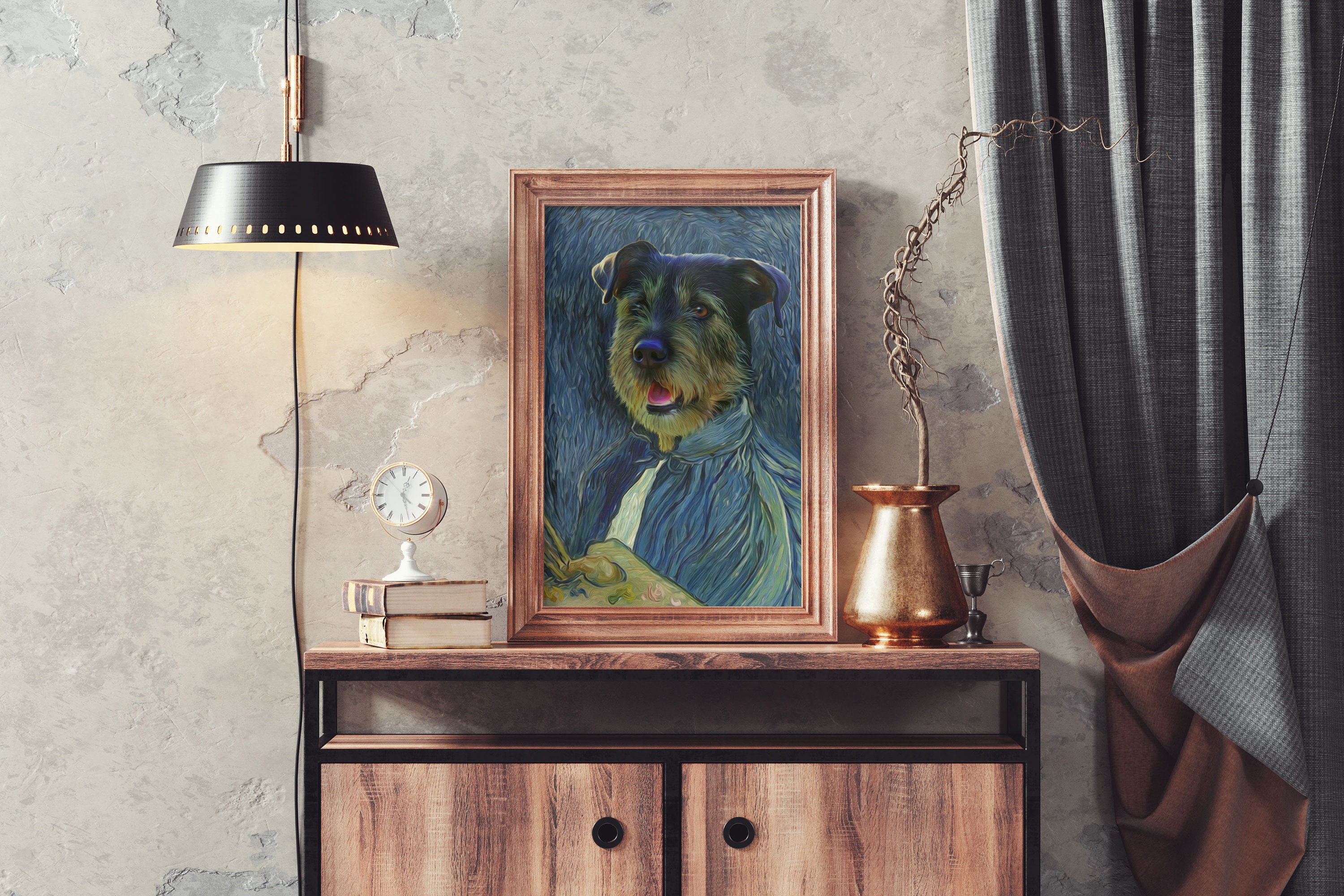 Vincent Van Gogh Dog Painting | Pet Portrait Painter Van Gogh | Custom ...