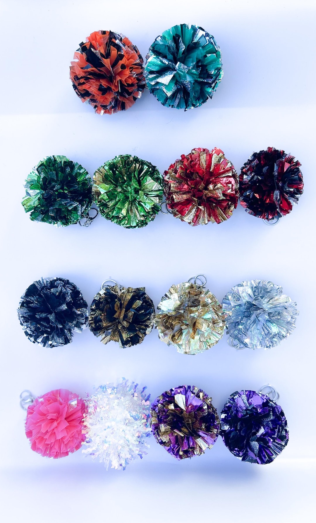 Pom Pom Keychains - Cheer Team Gifts - Cheer Keychains - Pom Pom Cheer ...