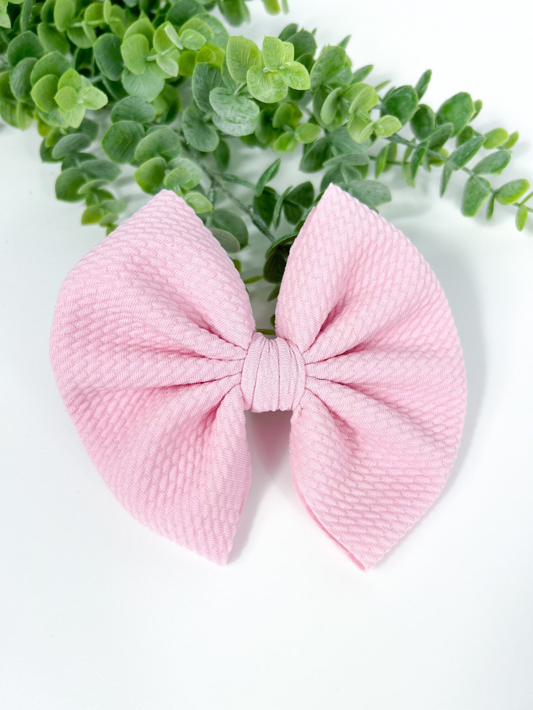 Light Pink Bows, Baby Bow Headband, Fabric Bow Clips, Baby Girl Bow ...