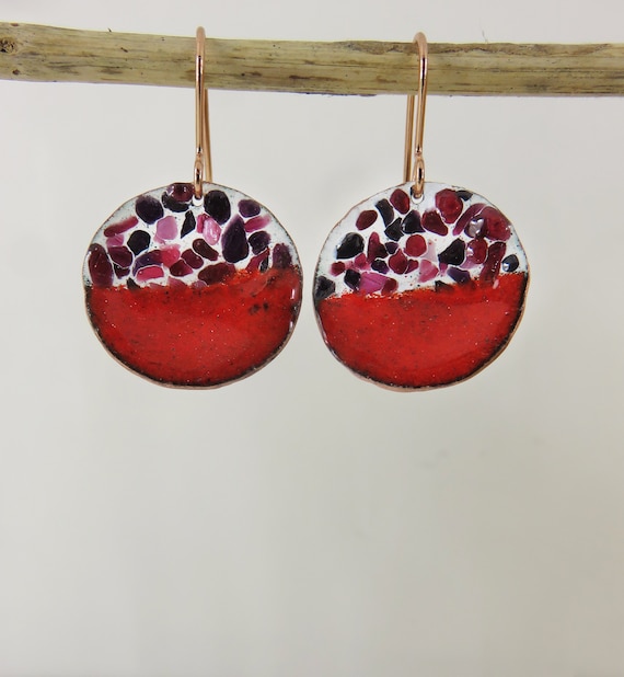Etsy enamel earrings store