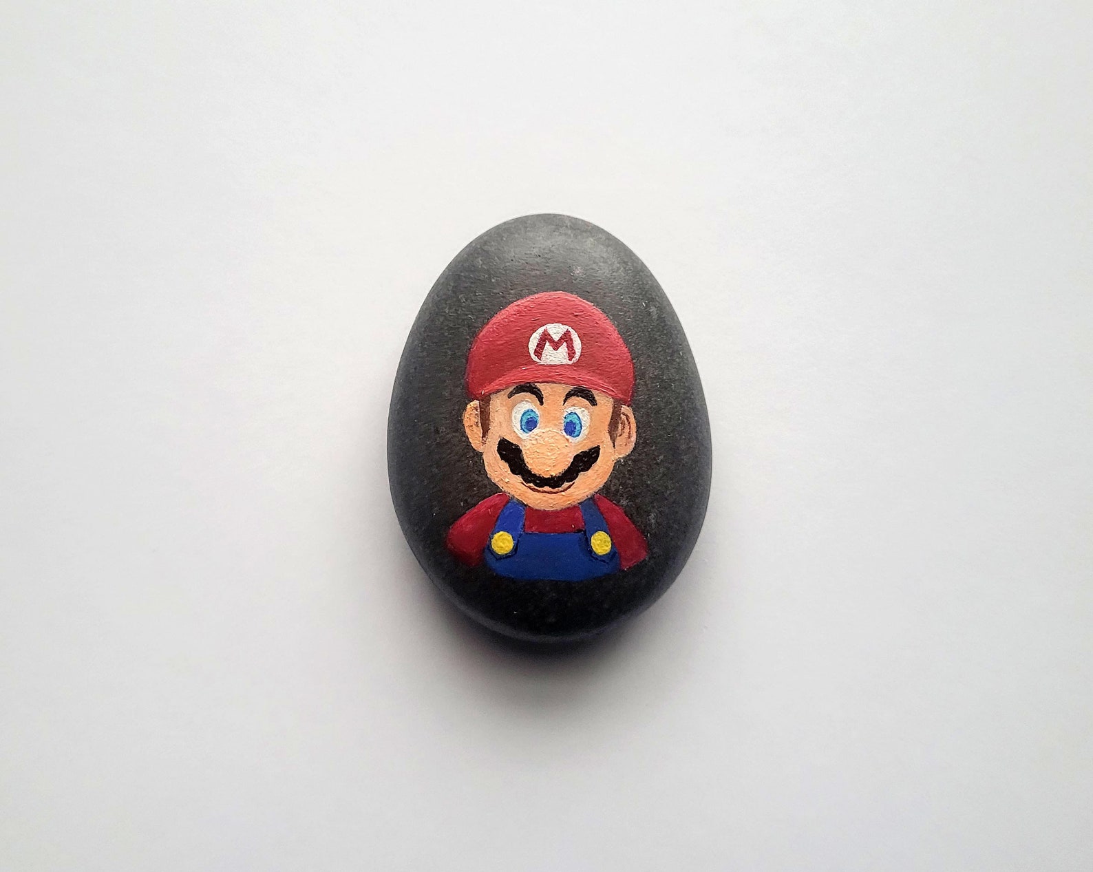 Mario Rock Art Video Game Art Rock Painting - Etsy