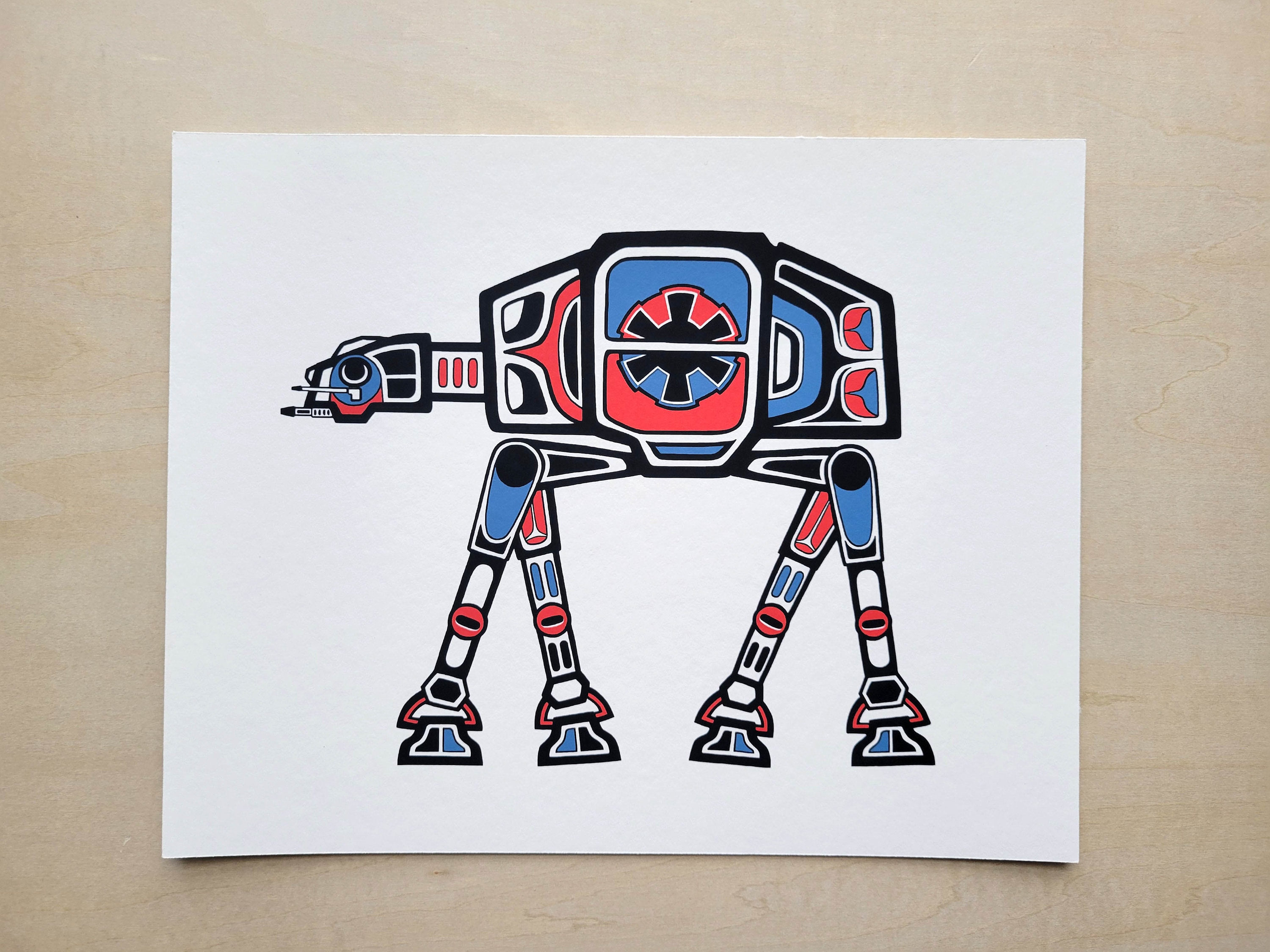 AT-AT Art Print - Etsy