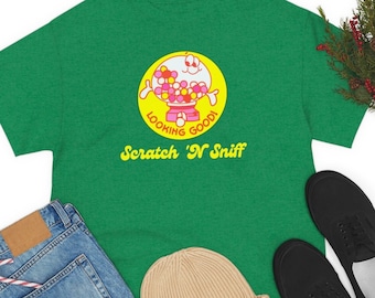 Scratch N Sniff Sticker Tshirt - Etsy