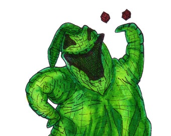 Original Mr. Boogedy Print Halloween Decoration Poster Print Boogedy ...