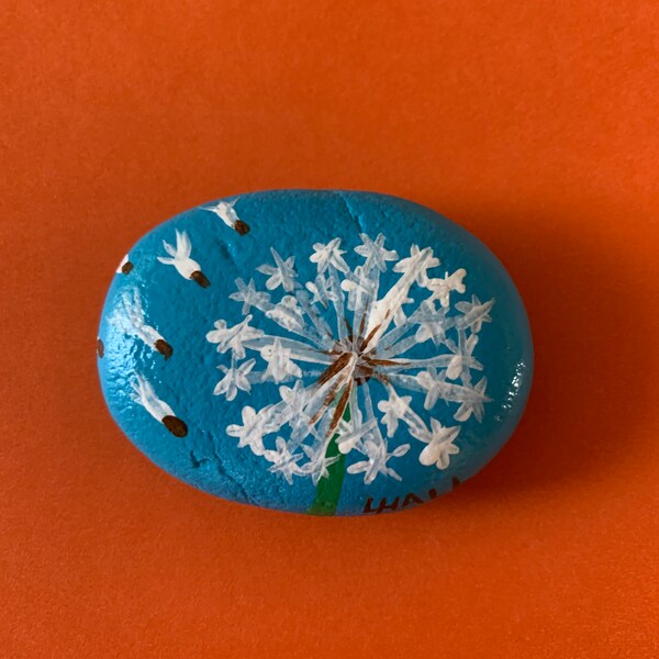 Painted Rocks Dandelion - Etsy