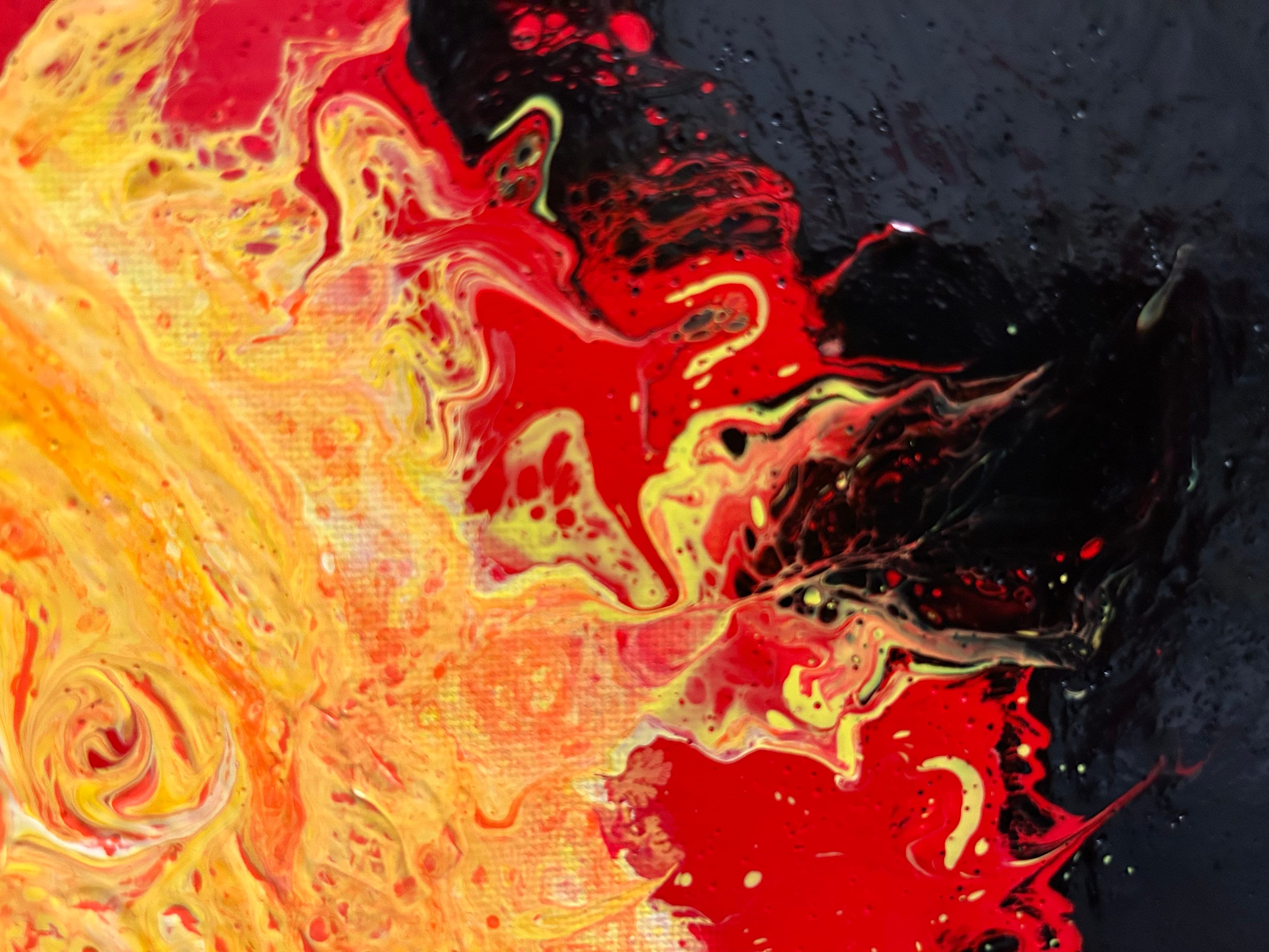Helios - Flow Art - Liquid Pour - Original Art - Etsy