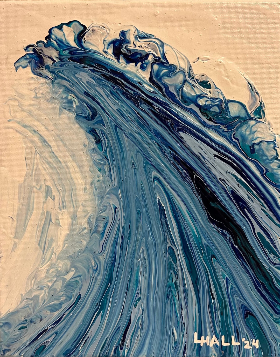 Wave - Flow Art - Liquid Pour - Original Art - Etsy