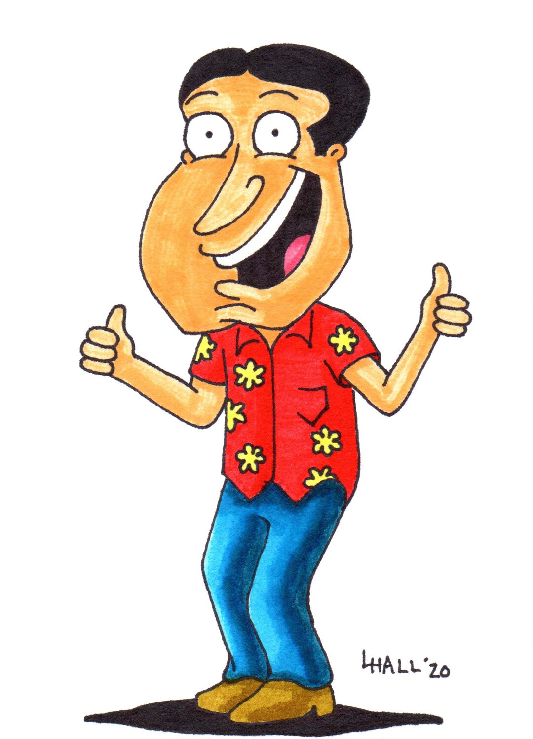 Ink and Watercolor Markers Fan Art Poster Print - Etsy