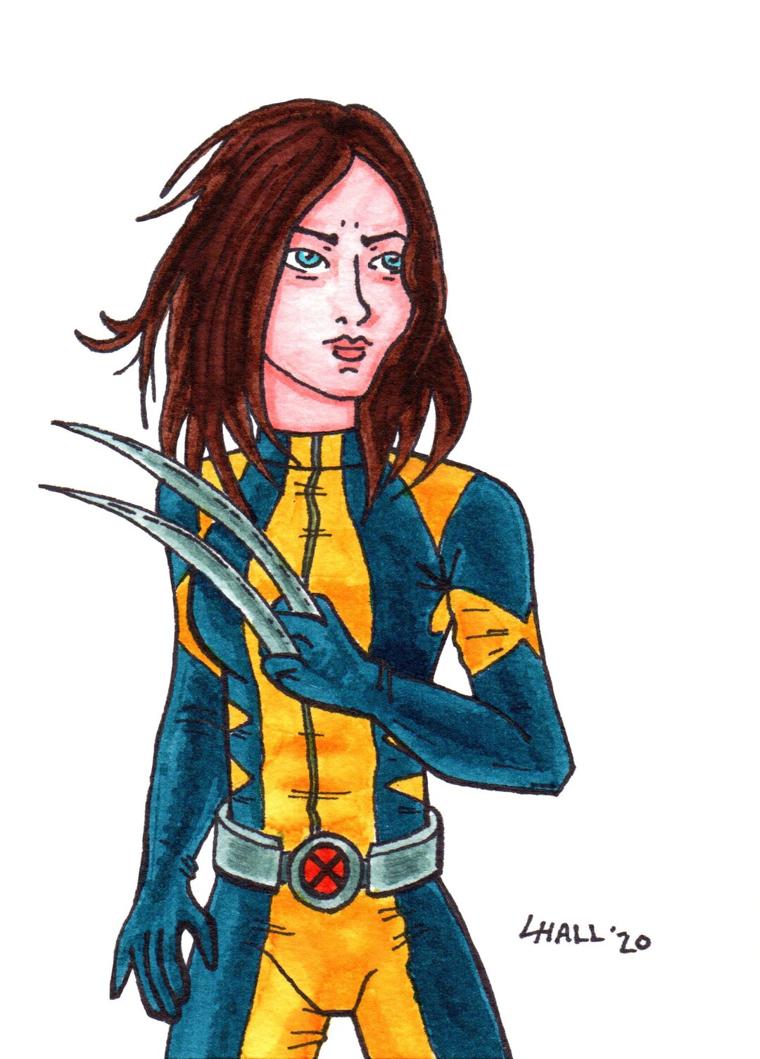 Superhero Ink and Watercolor Markers Fan Art Poster Print - Etsy