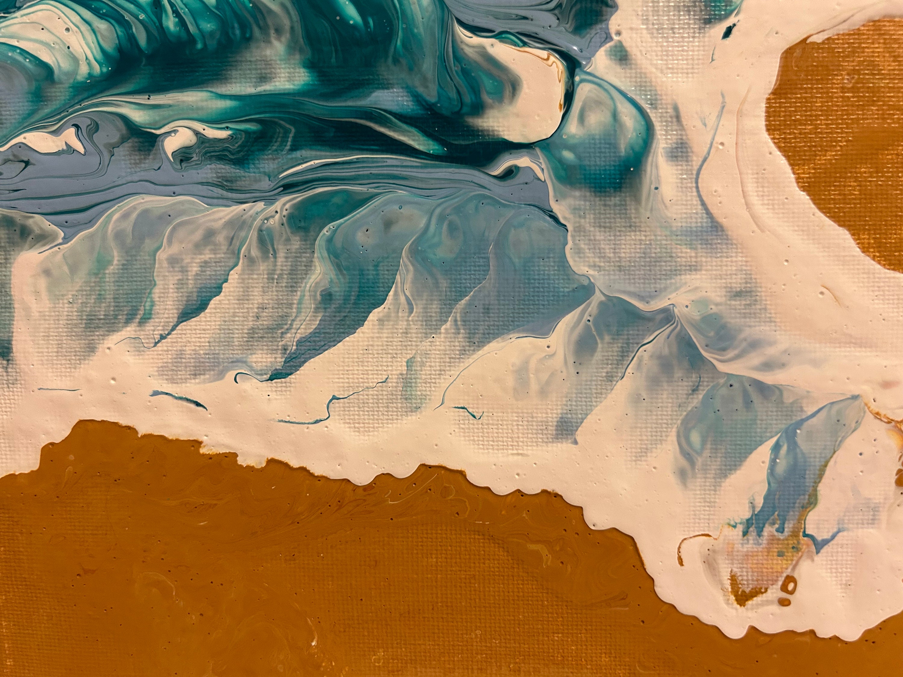 Heart Tide - Flow Art - Liquid Pour - Original Art - Etsy