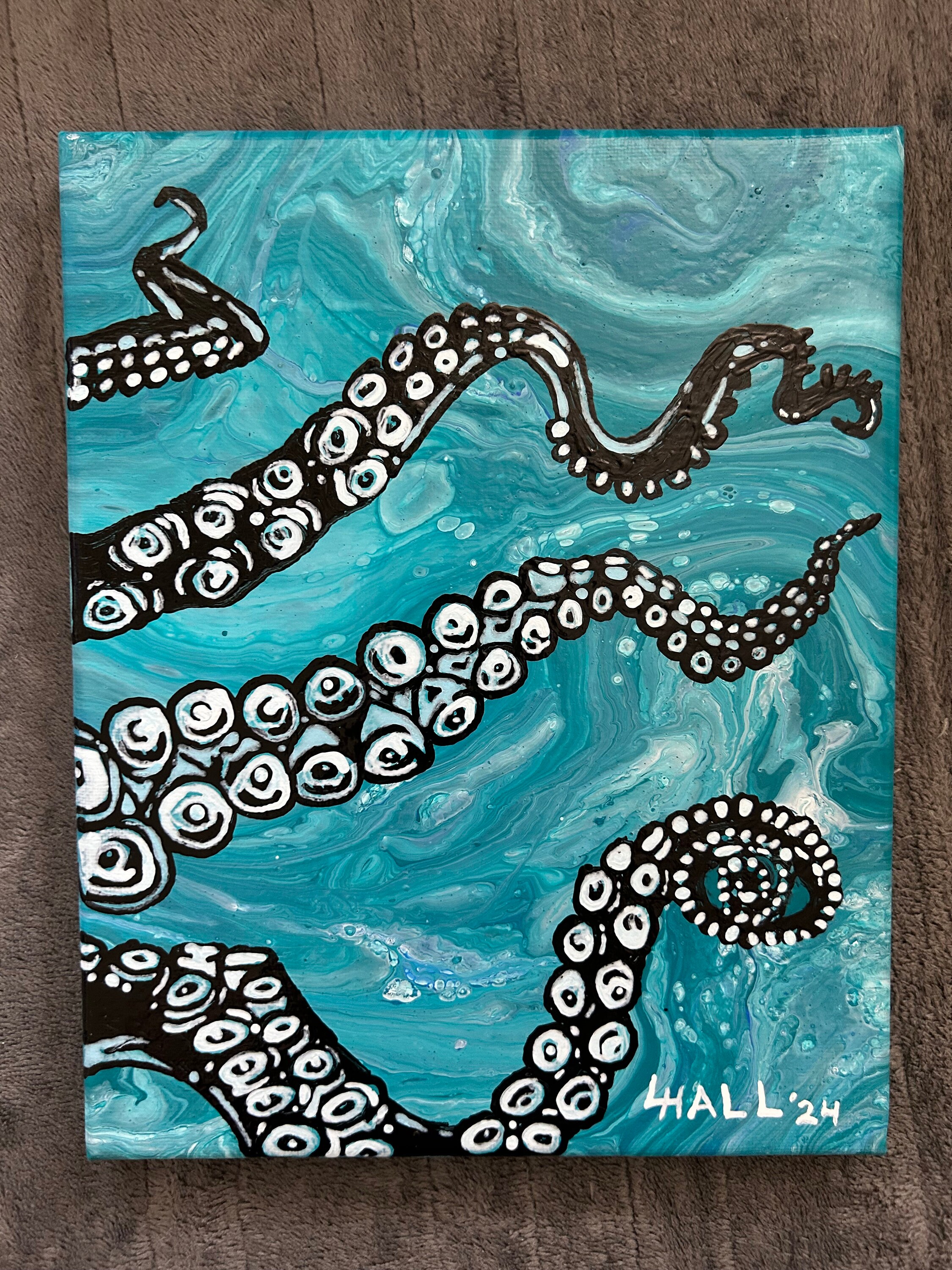 Octopus - Acrylic Paint - Original Art - Etsy
