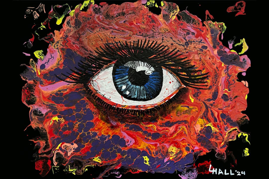 Eye of Fire - Acrylic Painting - Print or Sticker - Etsy