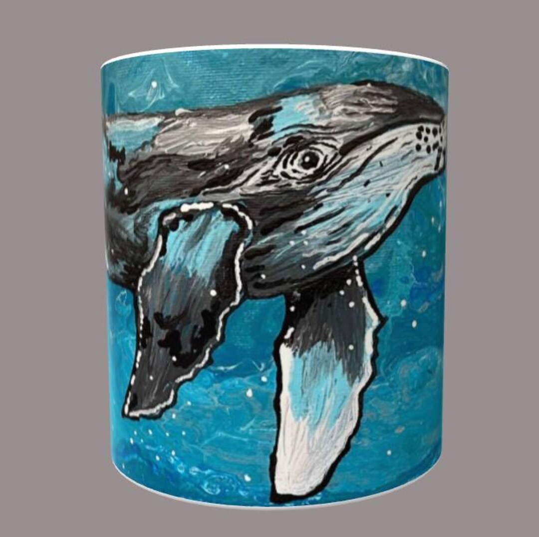 Humpback Whale - Mug - Leah Hall Illustrations - Etsy