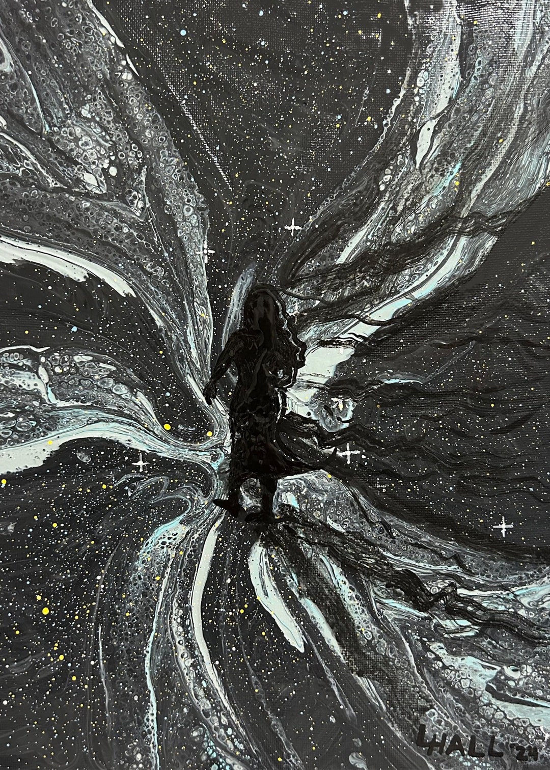 Interstellar Promenade - Acrylic Paint - Poster Print - Etsy