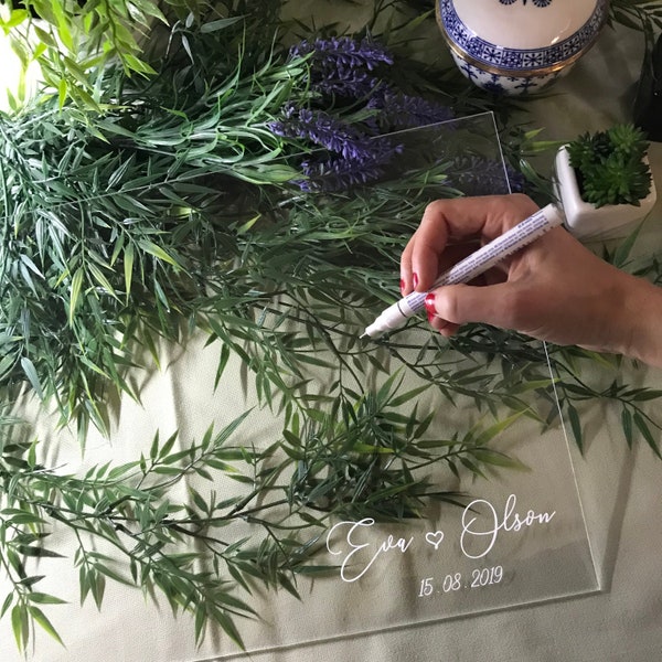 Acrylic Guest Book - Etsy