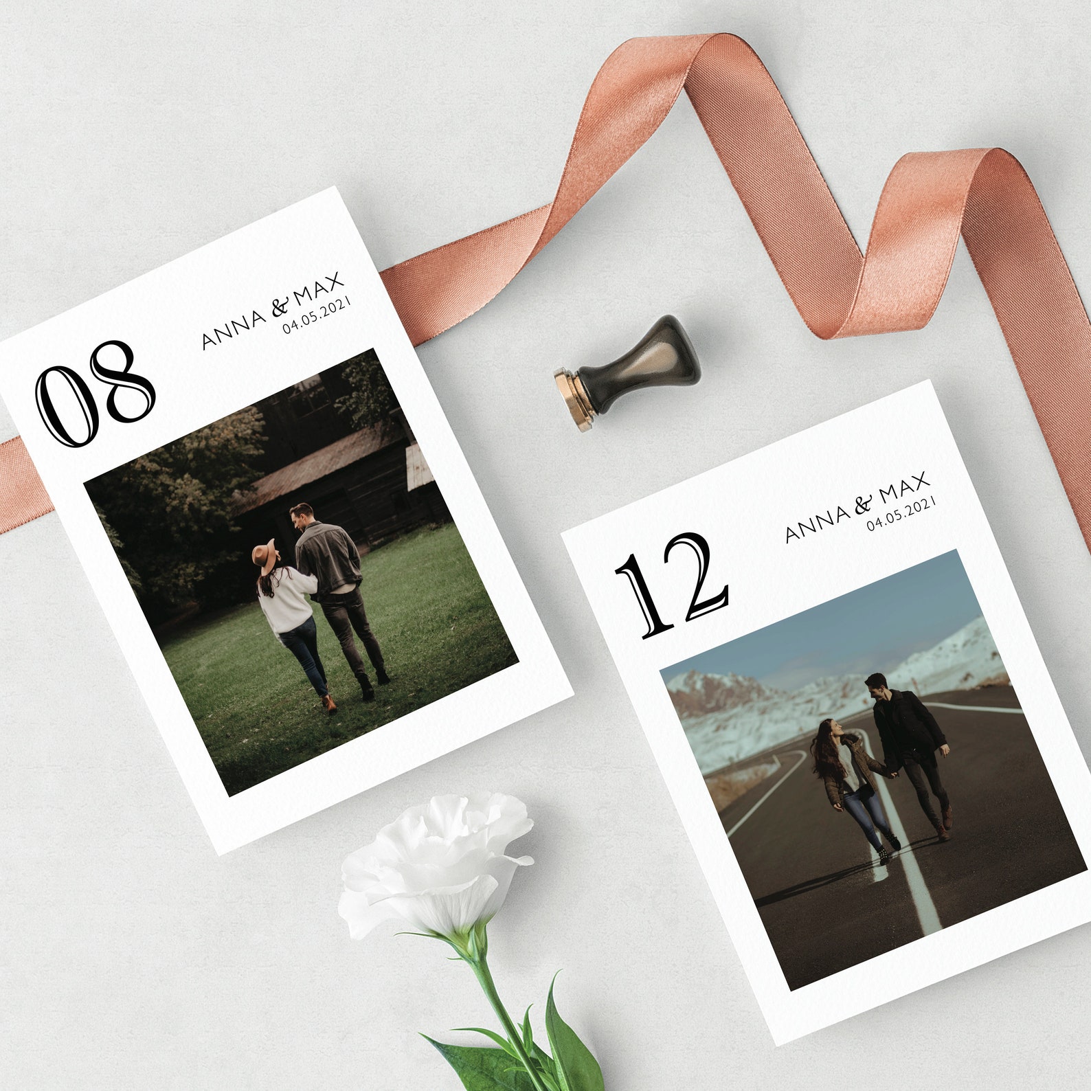 Wedding Couple Photos Table Number Cards 1-15 Table Number - Etsy