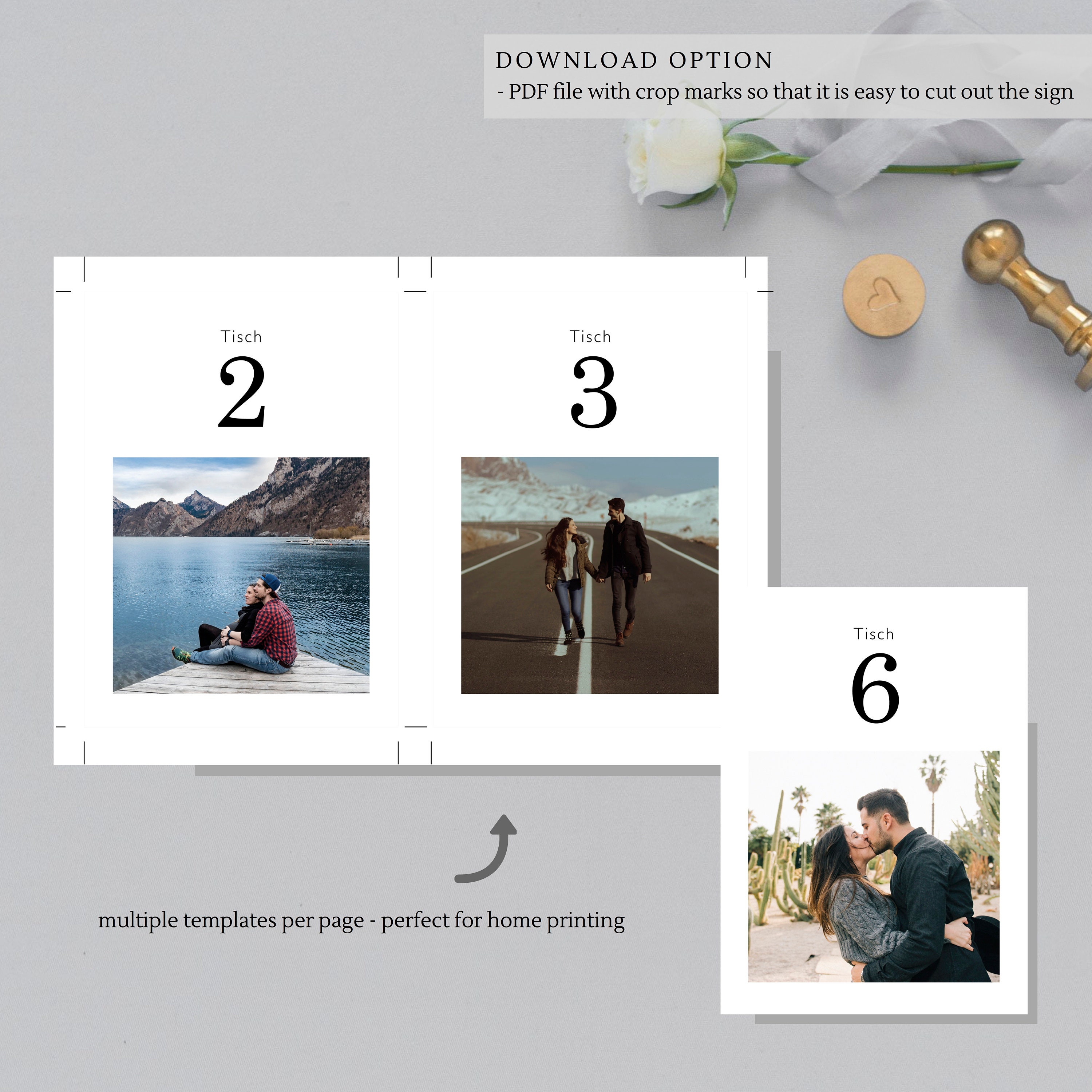 Wedding Couple Photos Table Number Cards 1-15 Table Number | Etsy