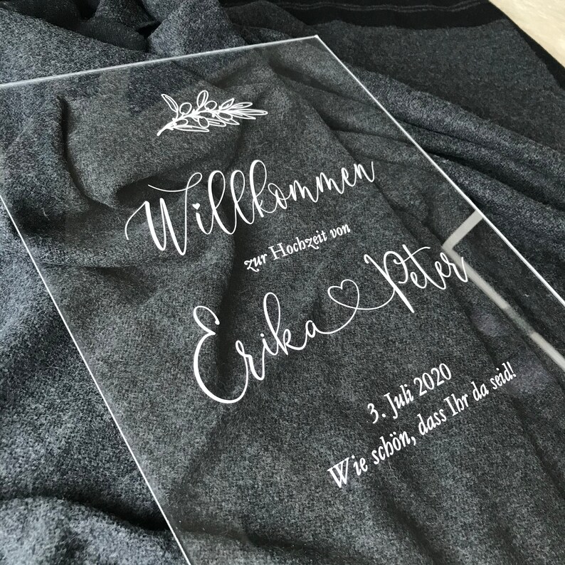 Acrylic Welcome Sign Acrylic Welcome Board for Wedding - Etsy