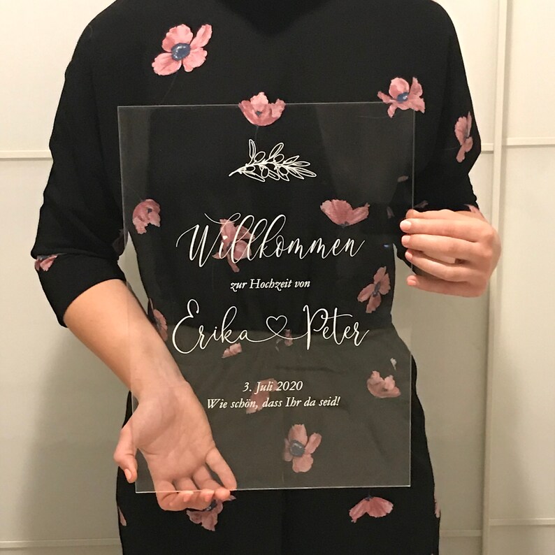 Acrylic Welcome Sign Acrylic Welcome Board for Wedding - Etsy