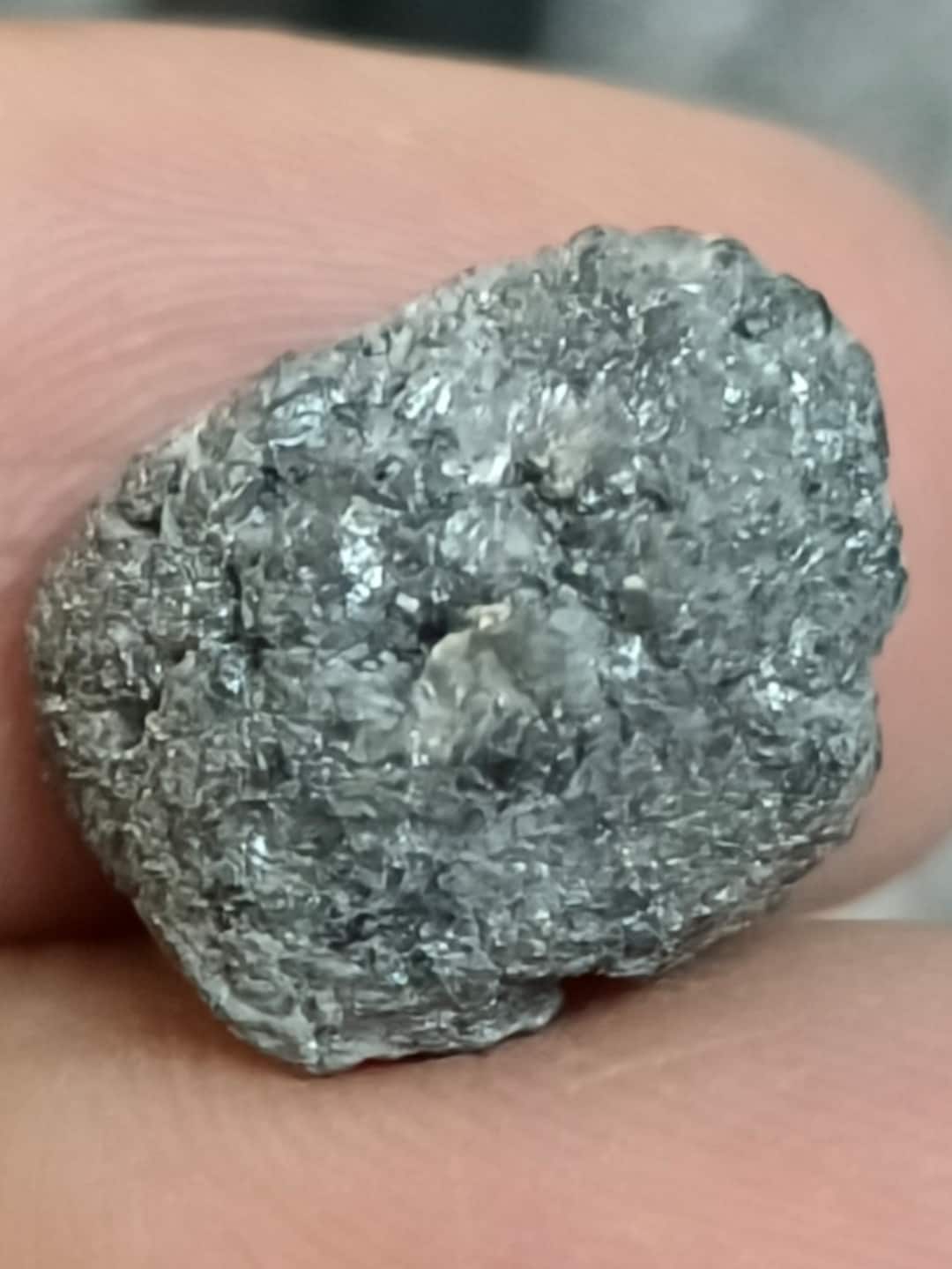 11.20 Ct Big Carbonado Uncut Natural Rough Loose Diamond Black Color ...