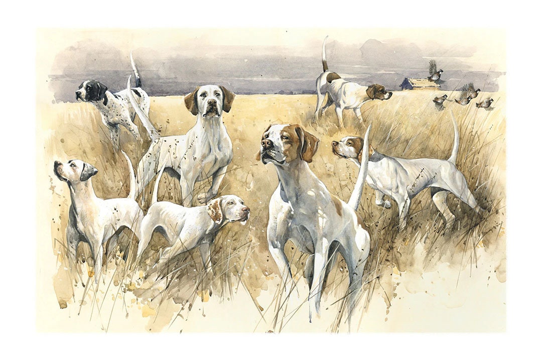 Pointers. Field Trial Author's Signed Giclee Print by Valery Siurha ...