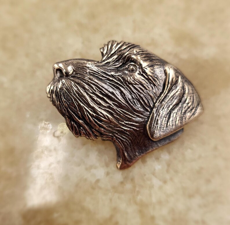 Handmade Bronze Pudelpointer Pin: Hunting Dog Breed Badge - Etsy