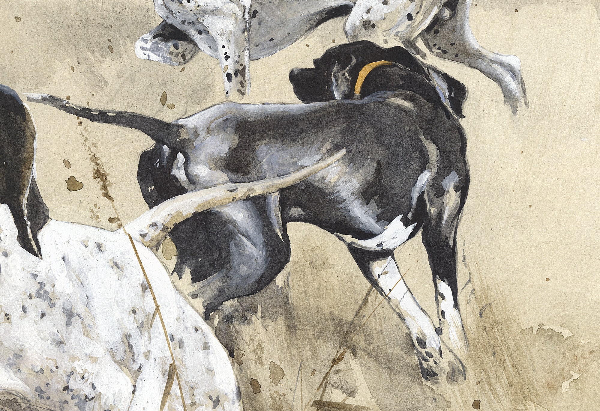 Signed English Pointer Art Print: Watercolor Dog Portrait - Etsy