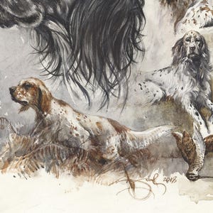 English Setter Print by Valery Siurha, English Setter, English Setter ...