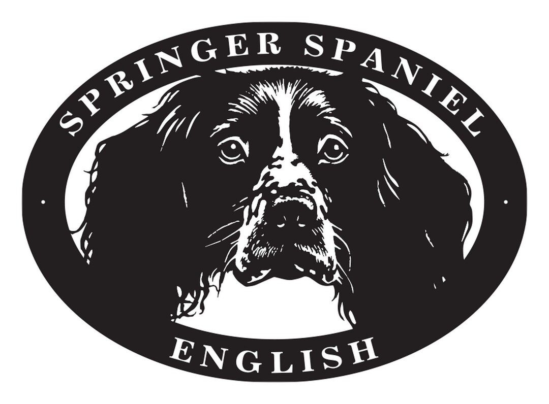 English Springer Spaniel Metal Sign: Dog Wall Art, Home Decor - Etsy