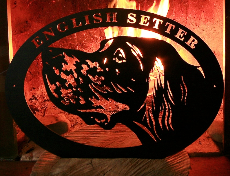 English Setter Metal Sign Wall Art Home Decor Metal Wall Art - Etsy