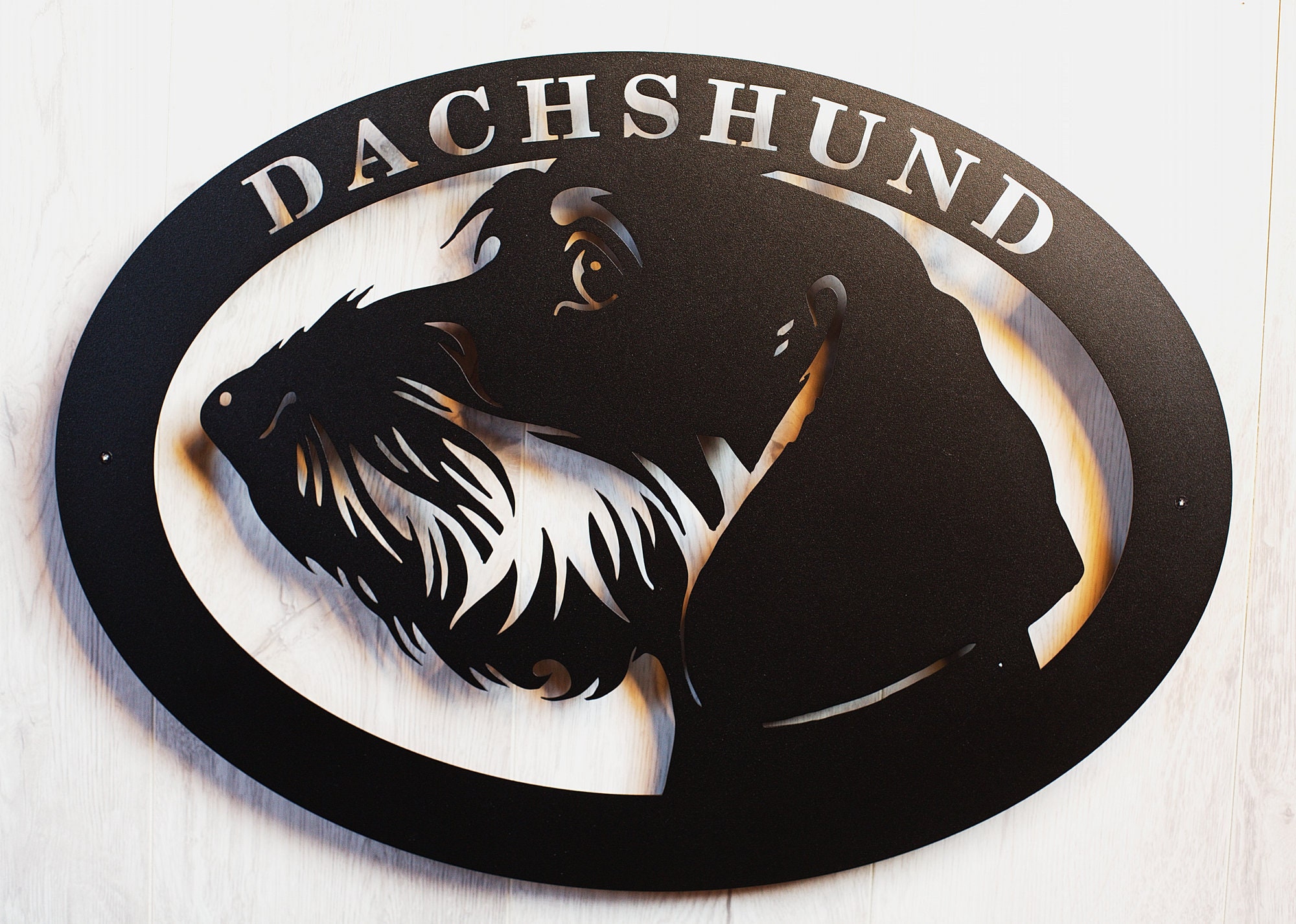 Dachshund Metal Sign 16.9x23.6 Wirehaired Dachshund Wall - Etsy