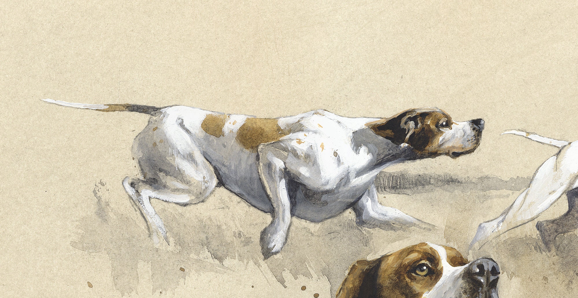 Signed English Pointer Art Print: Watercolor Dog Portrait - Etsy