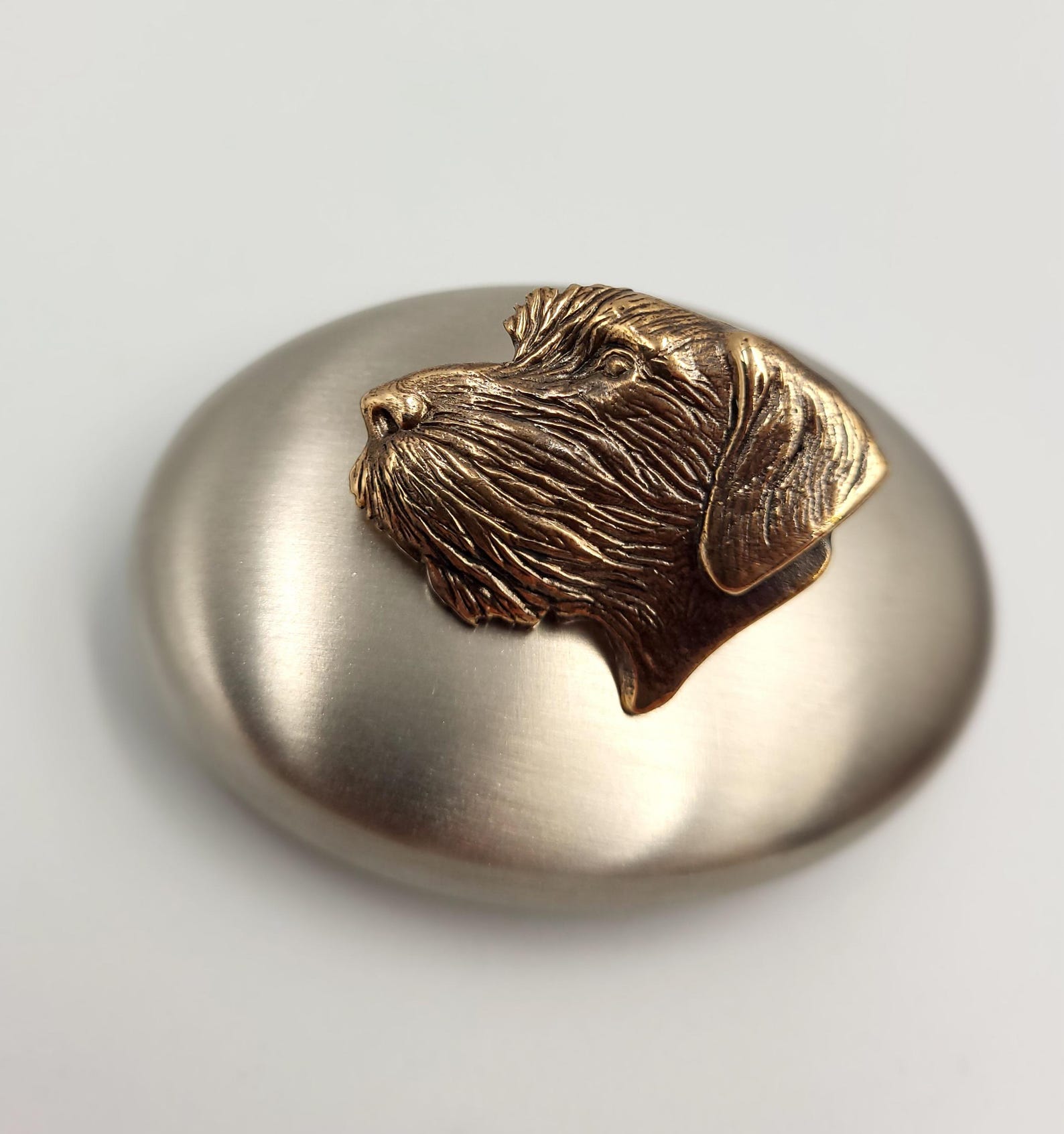 Handmade Bronze Pudelpointer Pin: Hunting Dog Breed Badge - Etsy