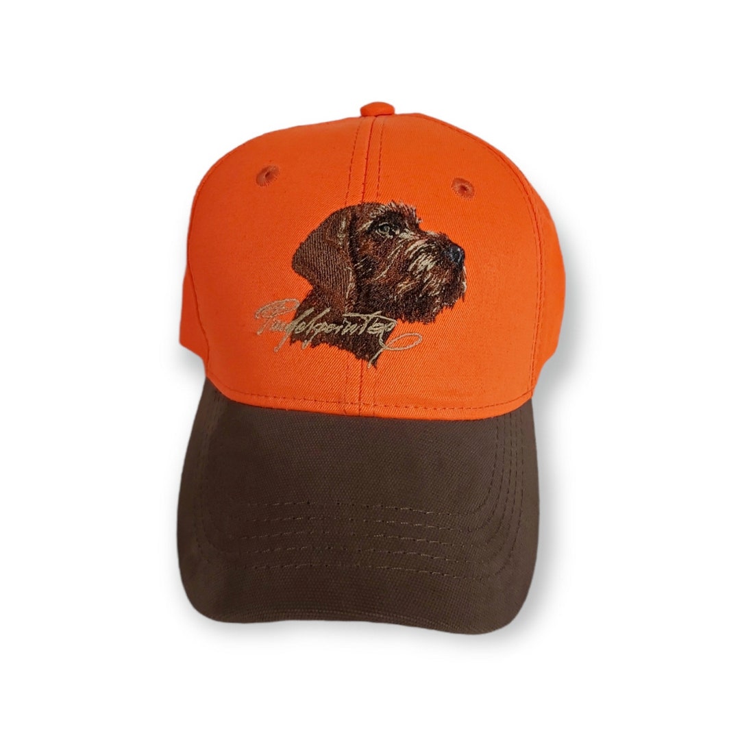 Pudelpointer Hunter's Cap Orange-brown, Pudelpointer Hat, Pointer Dog, Hunting Gifts, Hunting ...