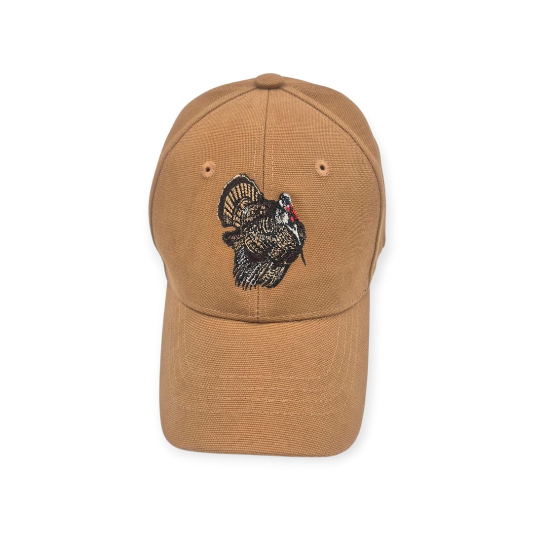 Wild Turkey Hat – Embroidered Brown Hunting Cap – Gift for Outdoorsman ...