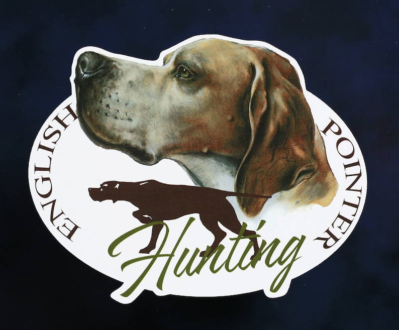 Hunting Dog Decal english Pointer Decal Dog - Etsy