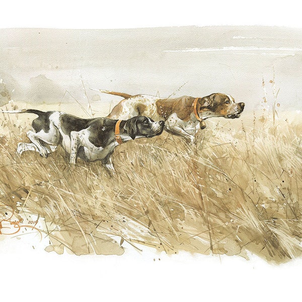 Pointer Painting - Etsy