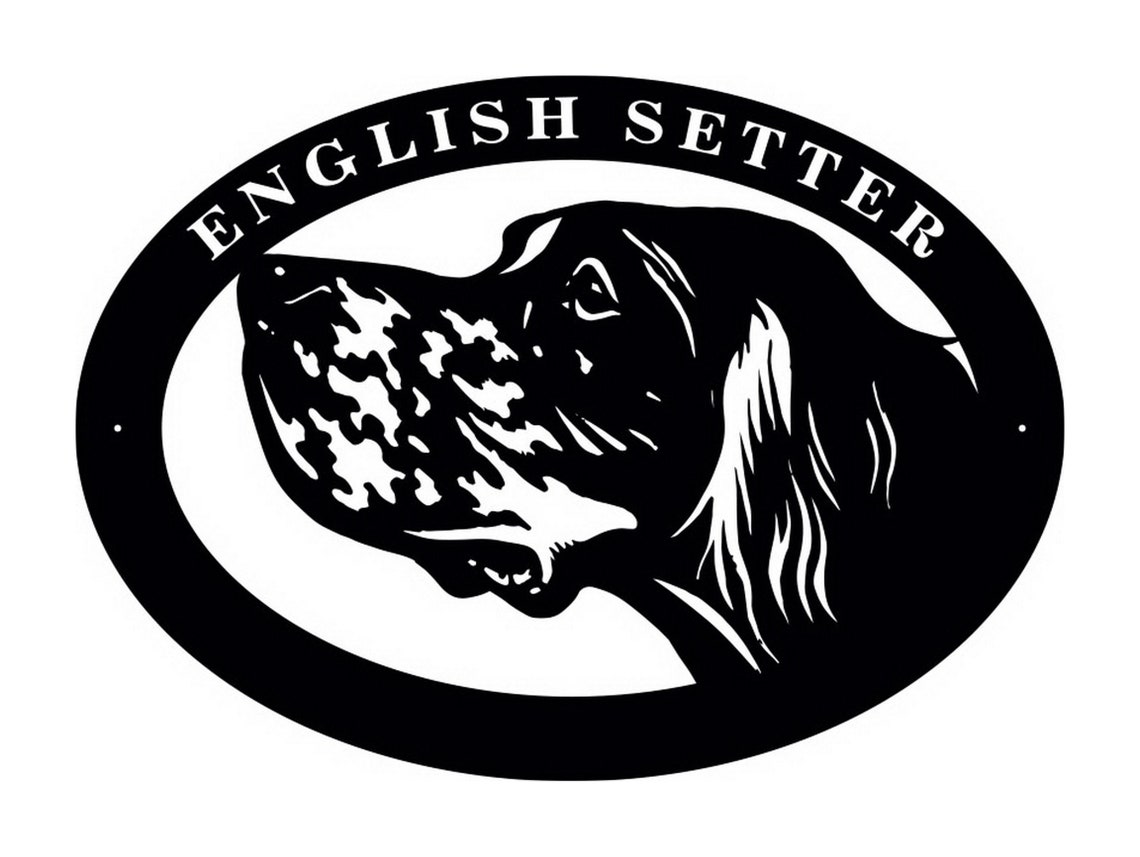 English Setter Metal Sign Wall Art Home Decor Metal Wall Art - Etsy