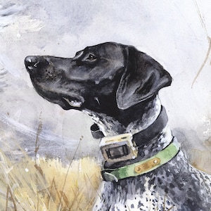 German Shorthaired Pointer Print: Quail Hunting Watercolor Art - Etsy