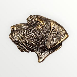 Handmade Bronze Pudelpointer Pin: Hunting Dog Breed Badge - Etsy