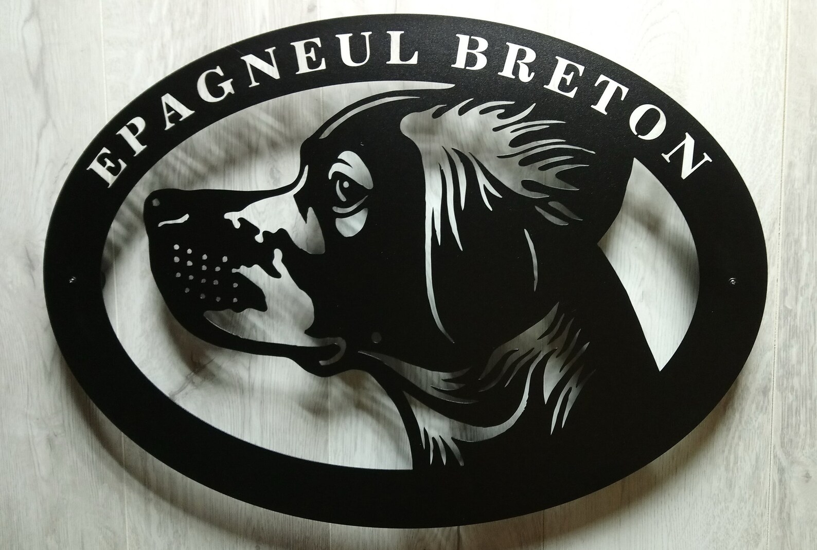 Epagneul Breton Metal Sign Wall Art French Brittany Spaniel - Etsy